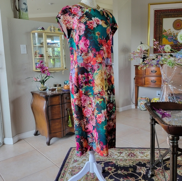 ECI New York | Dresses | Eci New York Beautiful Flower A Line Dress ...